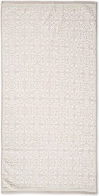 Pip Studio ručníky z bavlněného froté Tile de Pip, khaki (Luxusní ručníky z bavlněného froté v designu Tile de Pip barvě khaki)