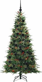 Umělý Skládací Vánoční Strom s stojanem Zelená 180 cm PE a PVC 3397420