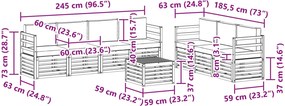 Sedací soupravy 8 ks 3391497