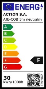 Activejet AJE-COB neutrální bílá / LED pásek / 5 m / 30 W / 2950 lm /