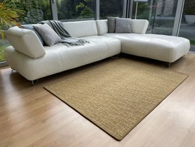 Kusový koberec Alassio zlatohnědý 1 m2 s obšitím