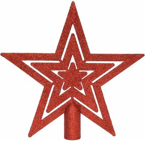 64dílná sada vánočních ozdob červená a bílá 330089