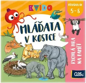 ALBI Hra Kvído - Mláďata v kostce / 60 karet / od 5 let