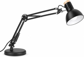 Toolight Toolight, JNH044-1T, stolní lampa s nastavitelným ramenem, 1× E27, černá, OSW-56235