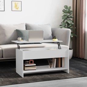 vidaXL Konferenční stolek 102 x 50 x 52,5 cm kompozitní dřevo [809647] Barva: Bílá