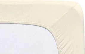Florella Prostěradlo Avance Jersey Elastan Ivory, 90-100x200-220 cm