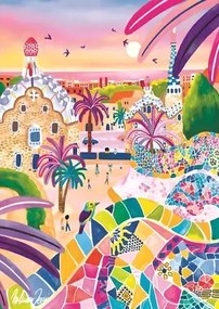 MAGNOLIA Puzzle Park Güell / 1000 dílků / 48 x 68 cm