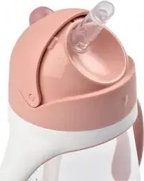 Beaba Hrnek s brčkem 300ml Old Pink