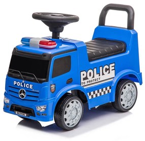 BABY MIX Dětské odrážedlo se zvukem Mercedes Baby Mix POLICE modré