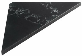 SAPHO AE200-0598 Abeline rohová police rockstone 20 x 20 cm, black attica