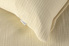 Celoroční mušelínové povlečení Sand - GOTS Velikost: 140 x 200 + 70 x 90