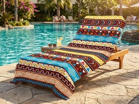 Rychleschnoucí XXL plážová osuška AZTECA barevná 150 x 210 cm, 100% mikrovlákno