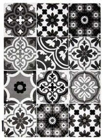 koberec ALTER Porto květiny šedá velikost 120x170 cm | krásné koberce cz