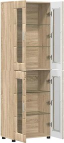 Vysoký bufet FLORIN 60 x 35 x 182 cm Sonoma dub 3397906