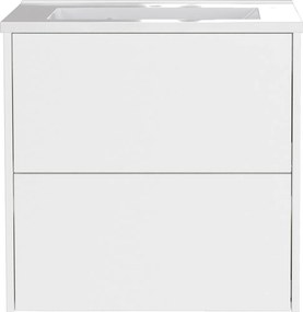 Bílá matná závěsná skříňka pod umyvadlo 61x61 cm Bodera – Germania