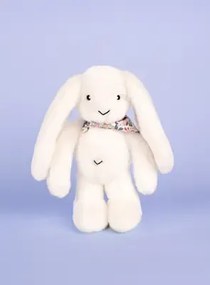 Doudou Plyšový králíček s šátkem 35 cm bílý / od 0 měsíců