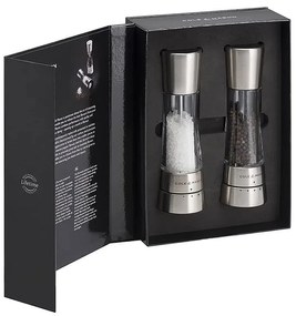 Cole&Mason Sada mlýnků na pepř a sůl Derwent Titanium Gourmet Precision+