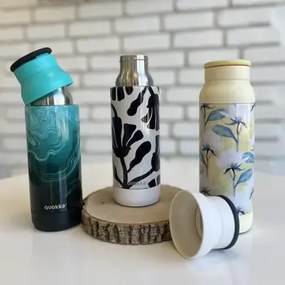 Quokka Echo Magnolia / Nerezová termoláhev s poutkem / 690 ml