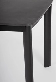 BIZZOTTO Zahradní jídelní stůl ALCORA 180x90 cm černý