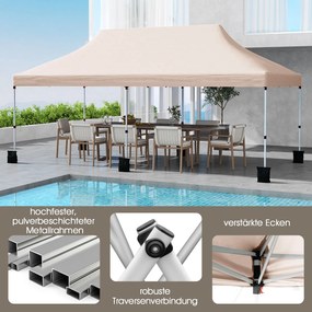 Costway Pavilon s taškou, skládací altán, výškově nastavitelný párty stan