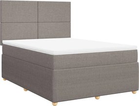 Box spring postel s matrací taupe 140x200 cm textil 3292076