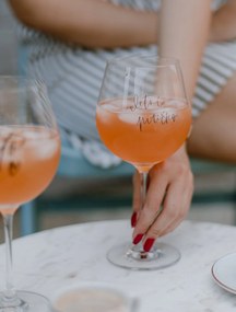 Bella Rose Sklenice na drink Letní pitíčko, čirá barva, sklo