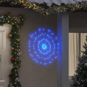 vidaXL Vánoční hvězdicové světlo 140 ch LED diod 17 cm [356219] Barva: Modrá