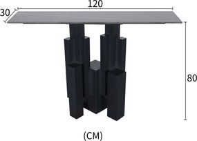 Konzolový stůl Modig 120 cm černý