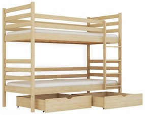 Patrová postel Aero, Rozměr postele: 80x180 cm, Barva: šedá