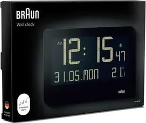 Braun BC14 černá / Digitální budík / LCD / DCF (Rádiem řízené) / 1x AA