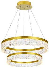 Toolight Toolight, LED závěsné osvětlení 60cm, 60W, 3000K, LHJ049-CP2, zlatá, OSW-60028