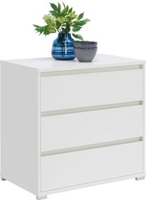 XXXLutz KOMODA, bílá, 80/79/48 cm Carryhome - Široké komody - 000003003401