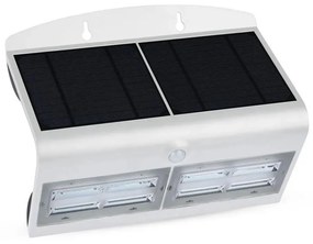 V-Tac | LED Solární nástěnné svítidlo se senzorem LED/7W/3,7V 4000K IP65 bílá | VT0775