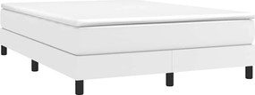 Rám postele s boxspringem bílá 140 x 200 cm umělá kůže 3120701