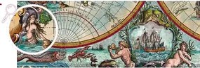 CHERRY PAZZI Puzzle Mapa světa Velkých objevů / 2000 dílků / 100 x 70