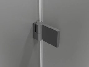 Mexen Lunar-B sprchové dveře otevíratelné levé 140 cm, transparentní, gun metal - 832S-140-050-95-00-L