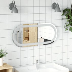 Koupelnové LED zrcadlo 70 x 30 cm oválné - Default Title