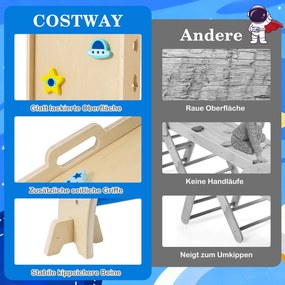 Costway 9 v 1 Montessori prolézačka sada s lezeckým obloukem