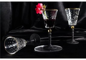BOHEMIA PRESTIGE CONTE BLACK SKLENICE NA VÍNO 260ML SADA 6 KS