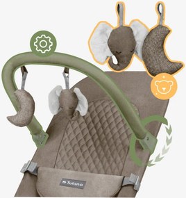 Dětské houpací křeslo Moon 30 Beige