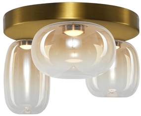 LED Stropní svítidlo VASO LED/12W/230V pr. 42 cm zlatá/kouřová