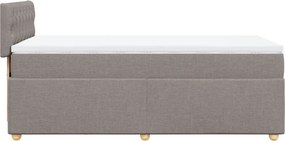 Box spring postel s matrací taupe 90x200 cm textil 3286574