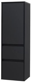 Mereo Opto koupelnová skříňka vysoká 125 cm, levé otevírání, černá - CN944L