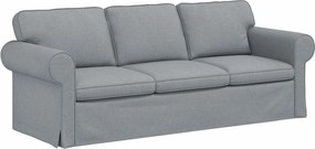 Set pohovek 2 ks Světle šedá textil 3407574