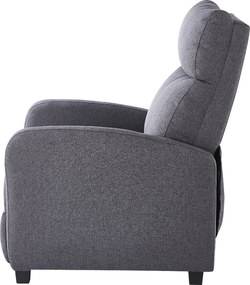 Relaxační křeslo Igor rozkládací tmavě šedé