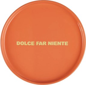 Butlers GOOD VIBES Talíř "Dolce far niente" 15 cm - oranžová