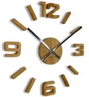Flexistyle z54g - dubové nalepovací hodiny s průměrem 50-75 cm