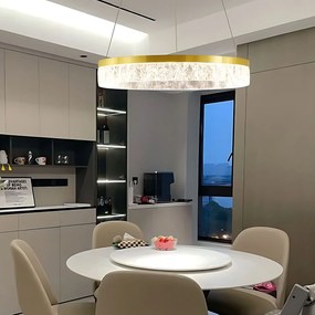 Toolight Toolight, LED závěsné osvětlení 80cm, 50W, 3000K, LHJ047-CP, zlatá lesklá, OSW-50022