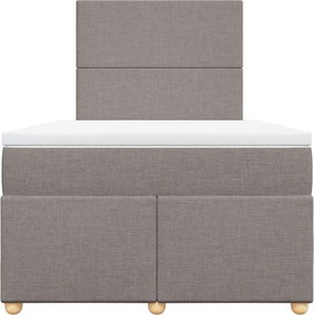 Box spring postel s matrací taupe 120x190 cm textil 3291216