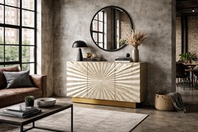 Komoda Stilig ST802 150 cm šampaňská/zlatá